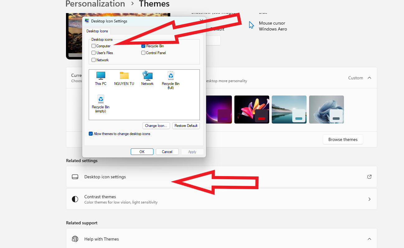 Thêm biểu tượng This PC/My Computer ra màn hình Desktop Windows 10 11 ...
